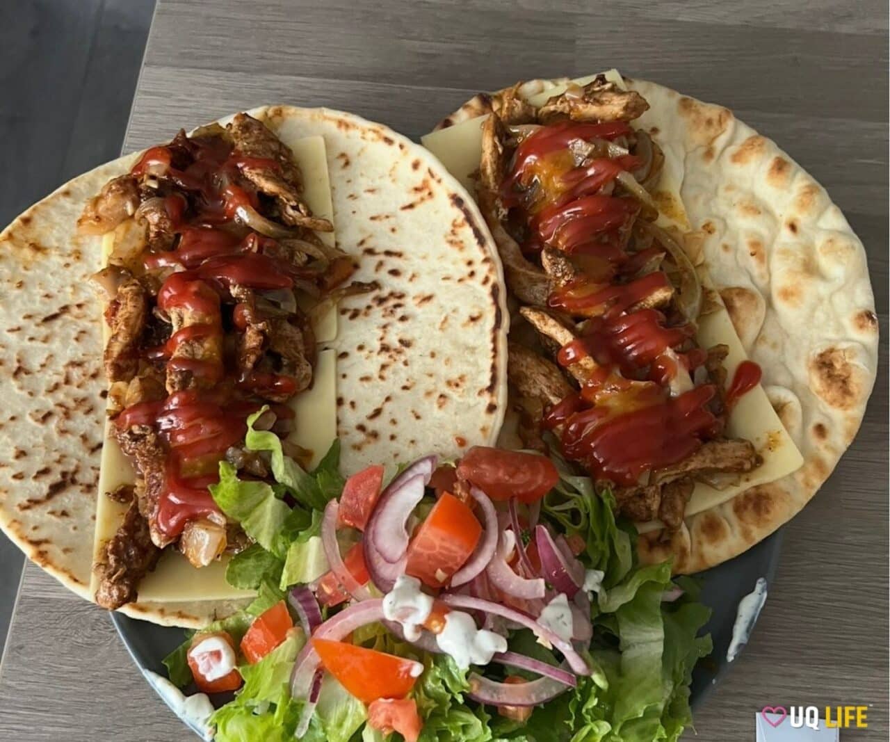 Tee's Chicken Flatbread Wraps