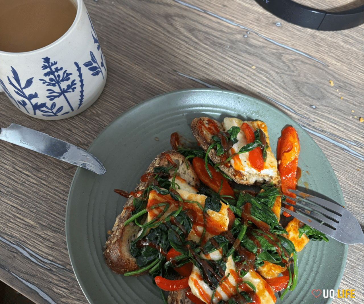 Marta's healthy halloumi breakfast